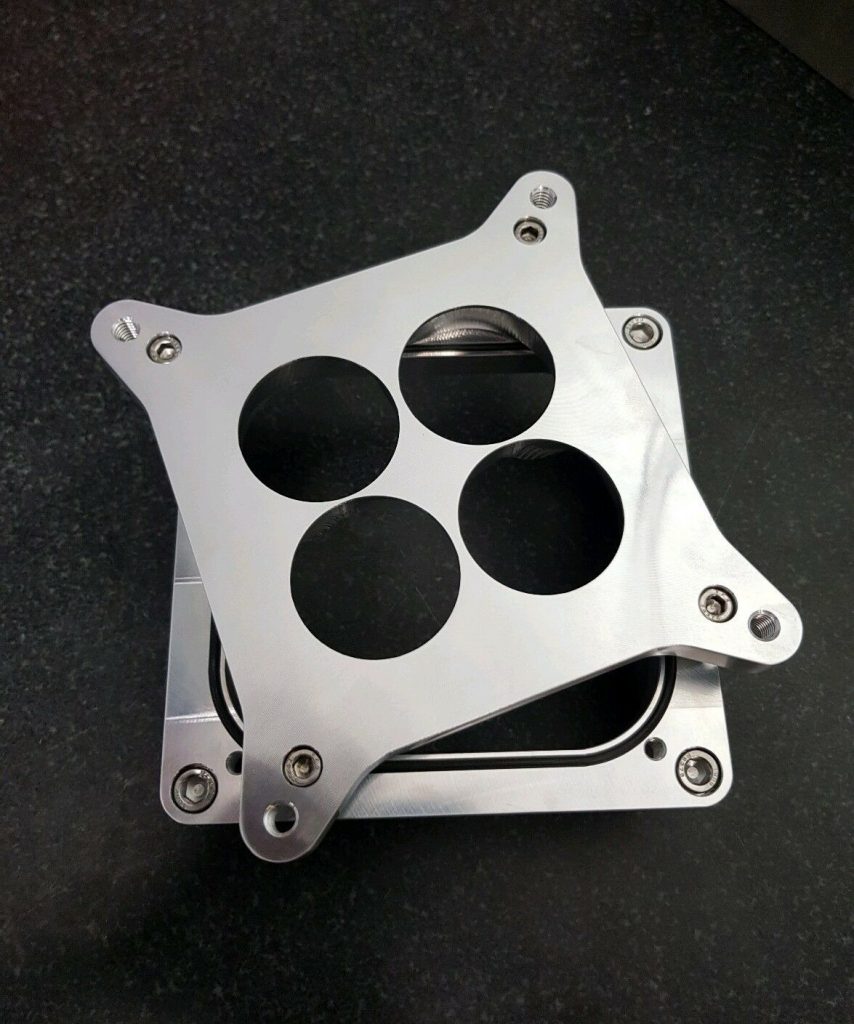 4150 Holley Carburetor to 4500 Manifold Adaptor, 4 Hole to 1 Tapered ...
