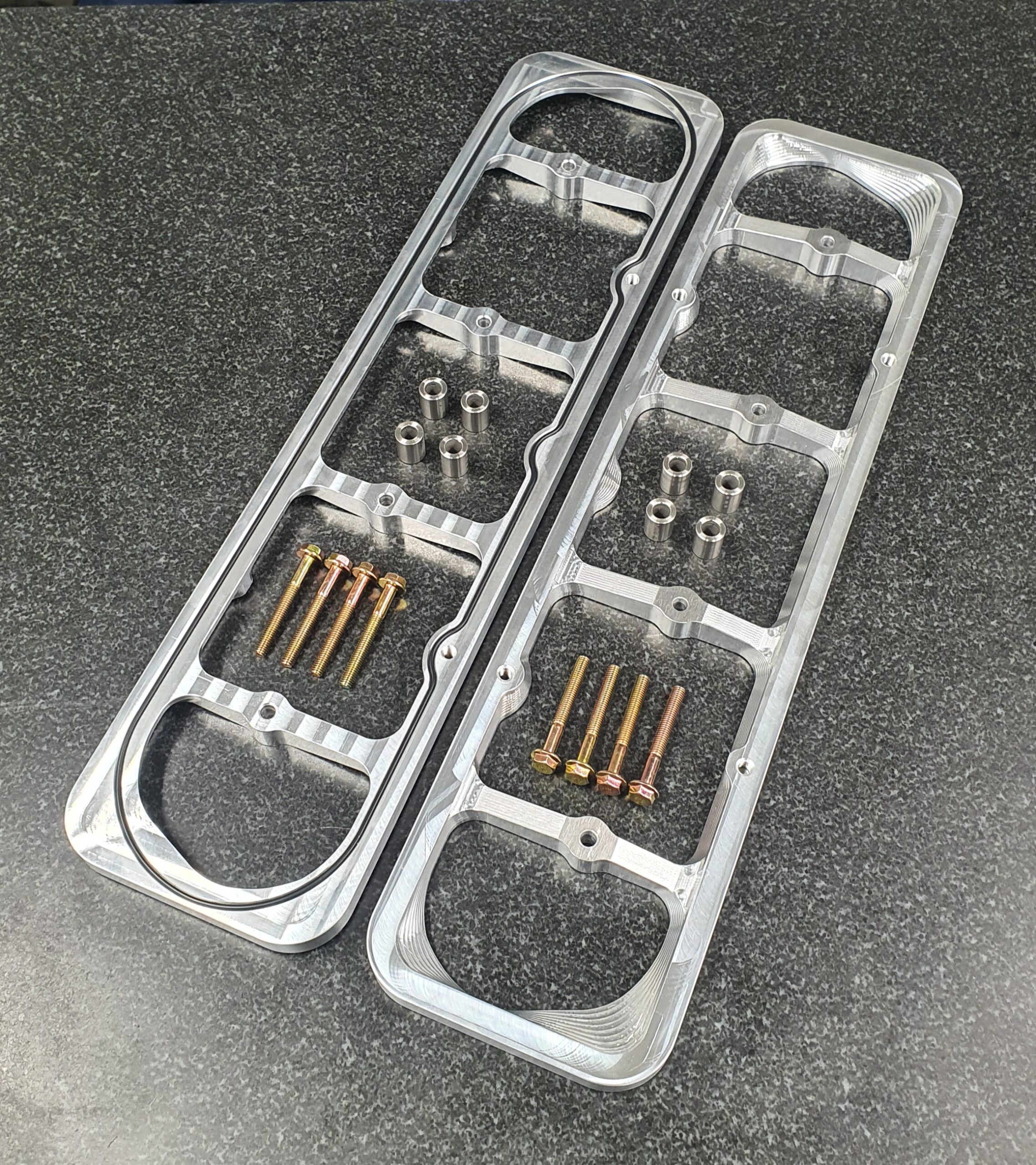 LS Engine Rocker Cover Adaptors. Small Block Chev Style covers onto to ...